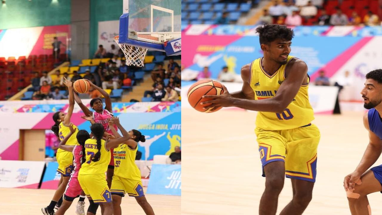 National Games 2022 : ભાવનગરમાં યોજાઈ બાસ્કેટબોલની ફાઇનલ મેચ, મહિલામાં ...